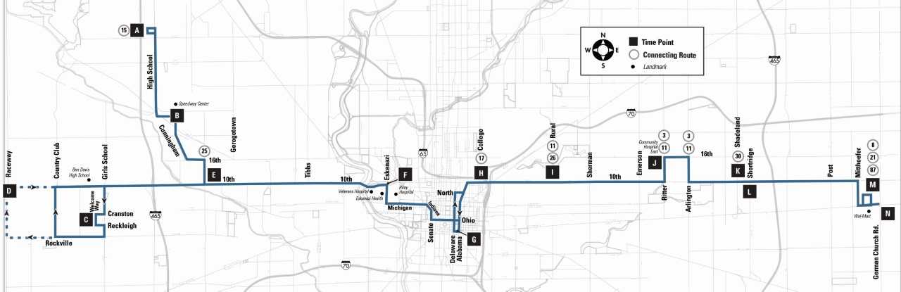 10 - 10th Street - IndyGo