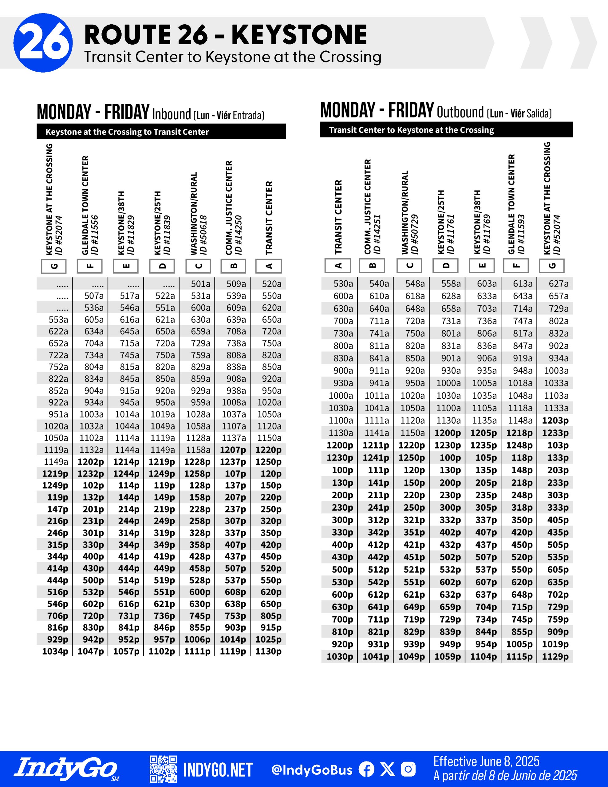 26 - Keystone - IndyGo