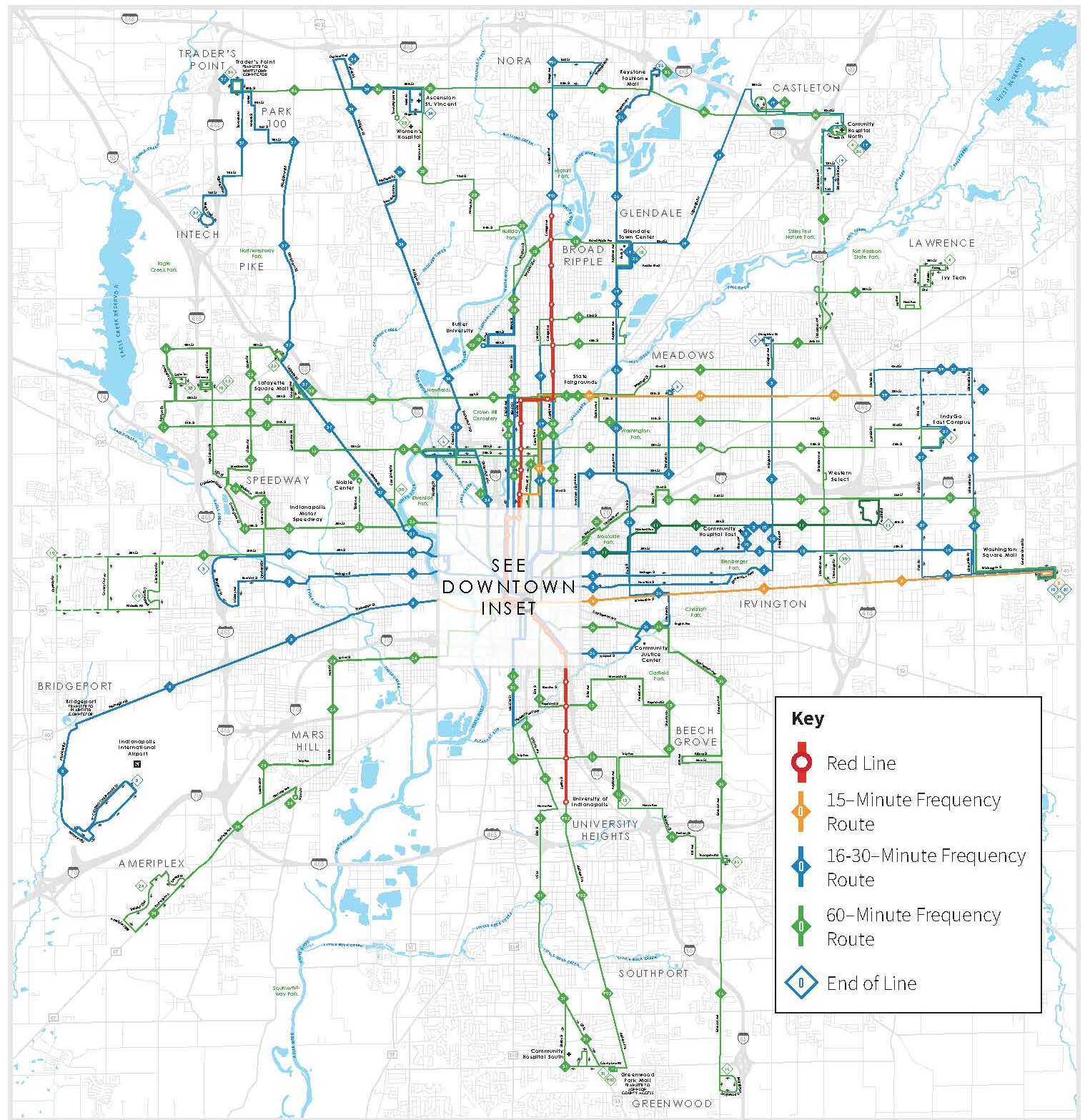 IndyGo System Map IndyGo