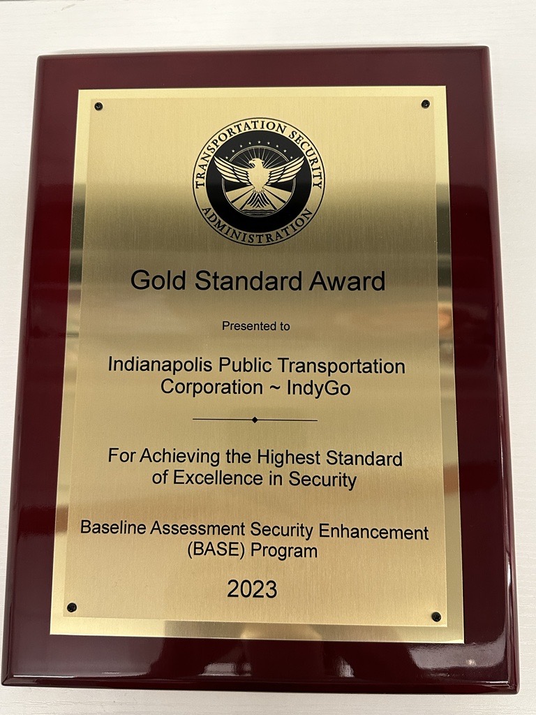 IndyGo Earns TSA’s Gold Standard Award for Security - IndyGo