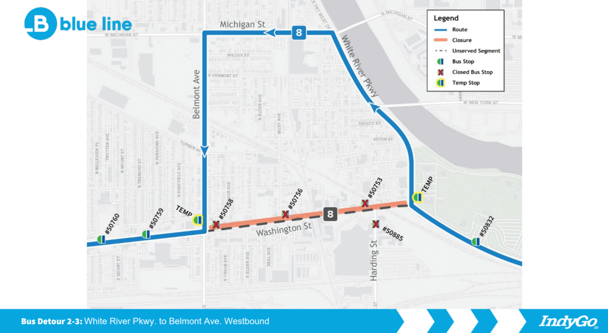 IndyGo Announces Partial Lane Closure on Washington Street Between ...