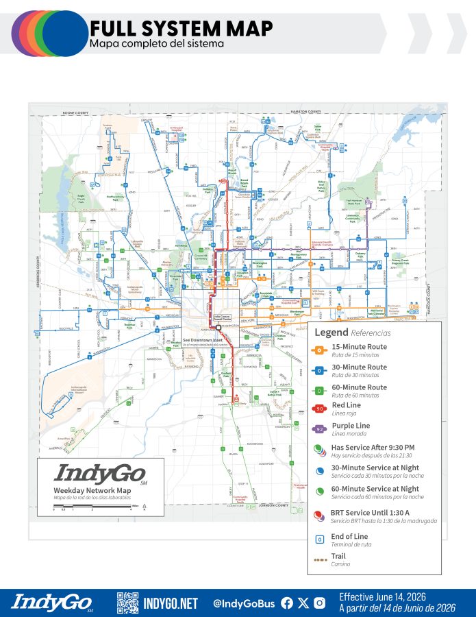 IndyGo System Map - IndyGo
